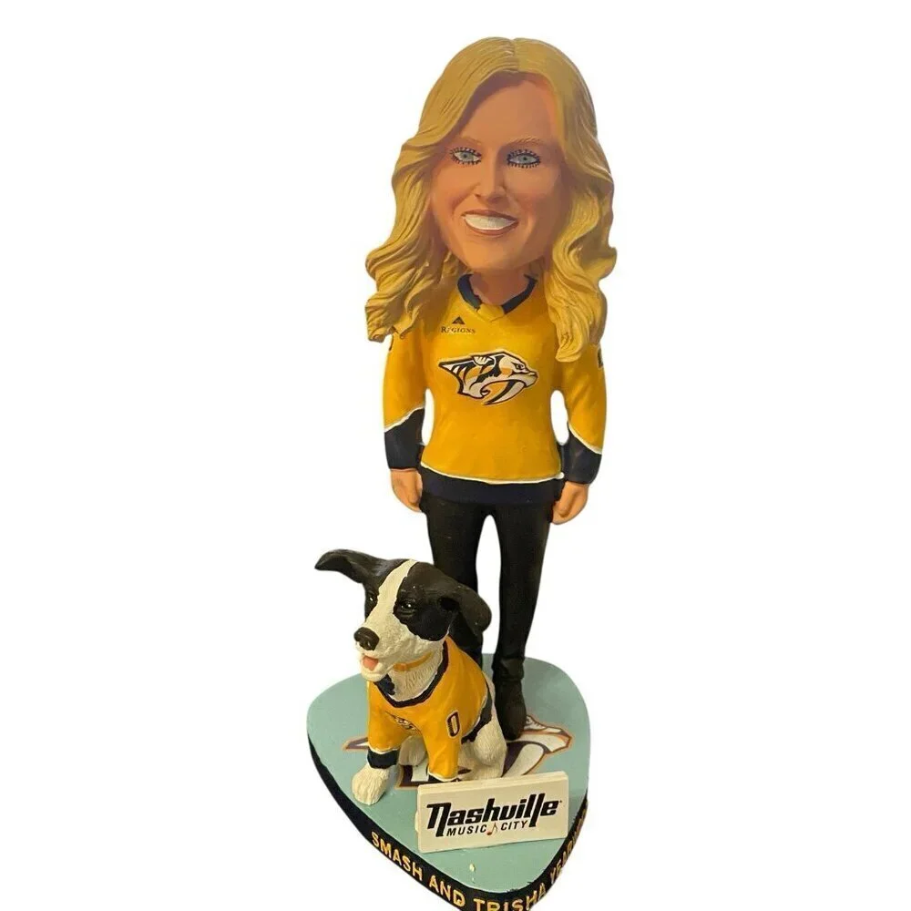 Music City Hockey | Toys | Trisha Yearwood Bobblehead Predators Nhl ...